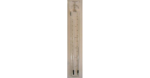 Plexiglas contra-barometer zwart
